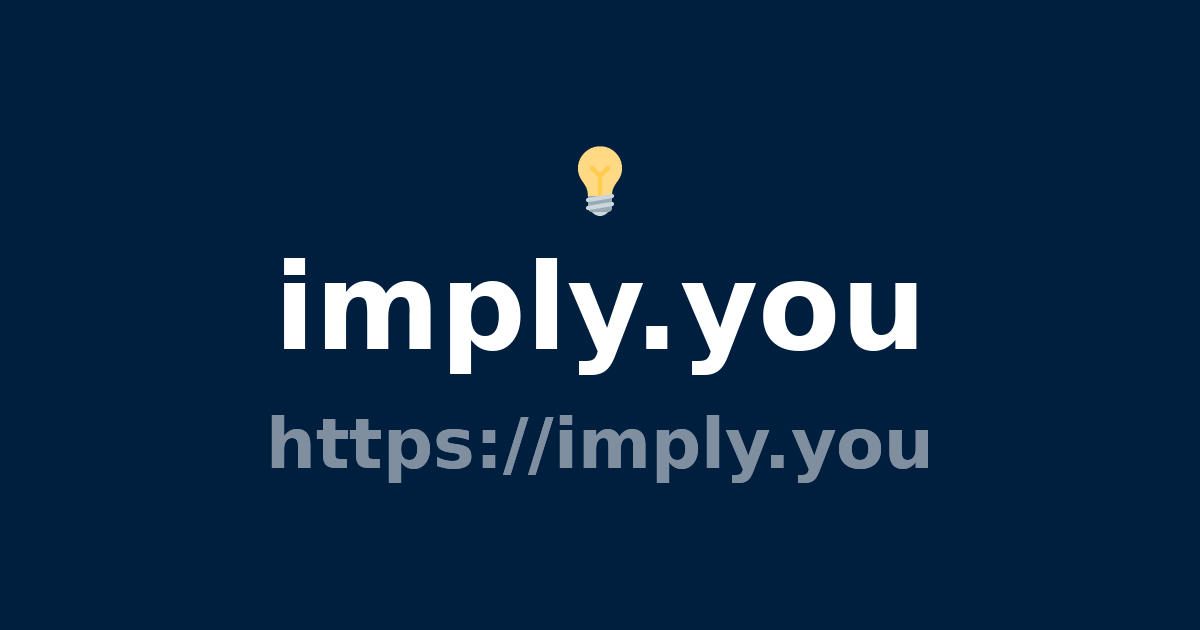 imply.you